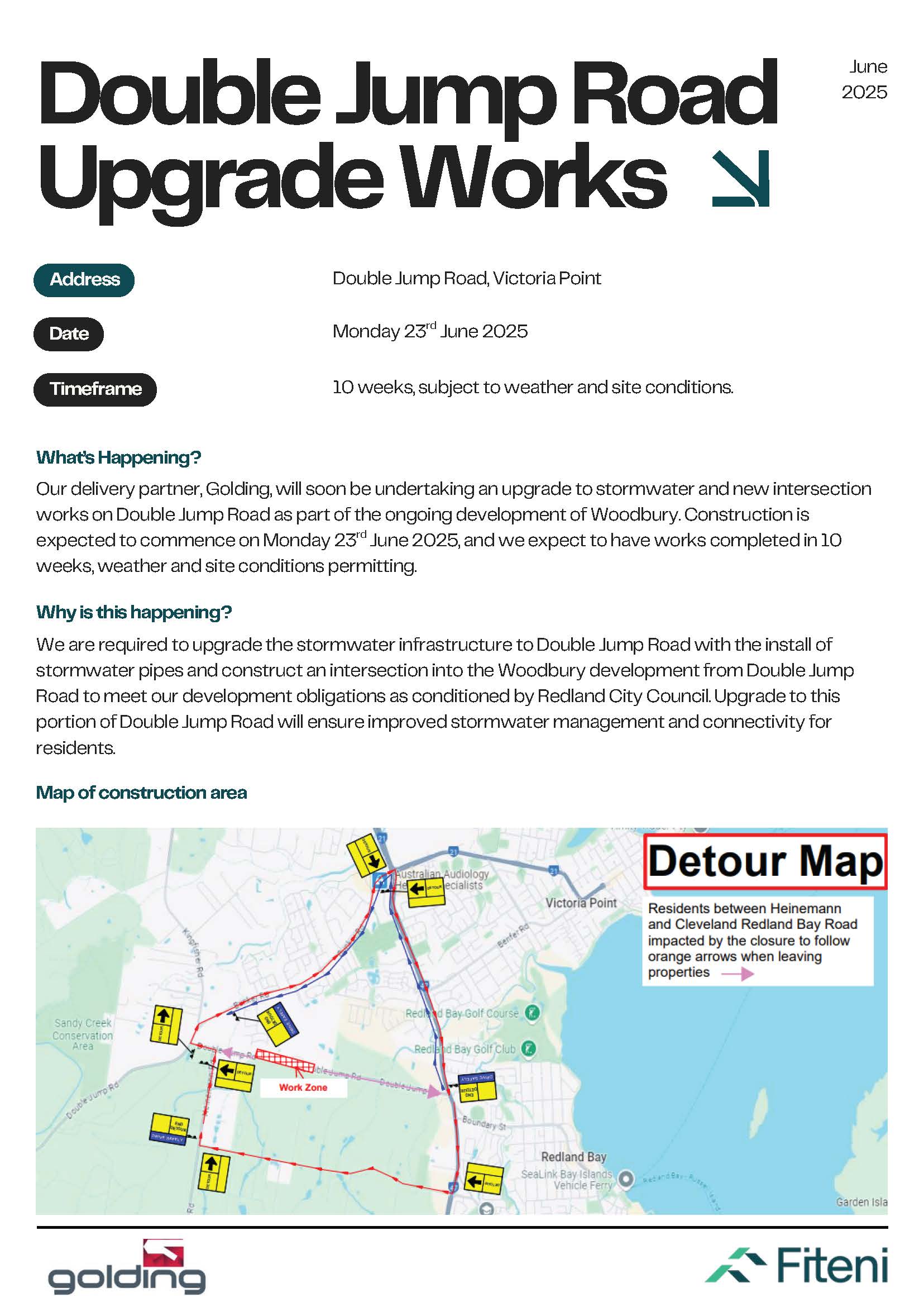 Double Jump Road Upgrade Works - Fiteni
